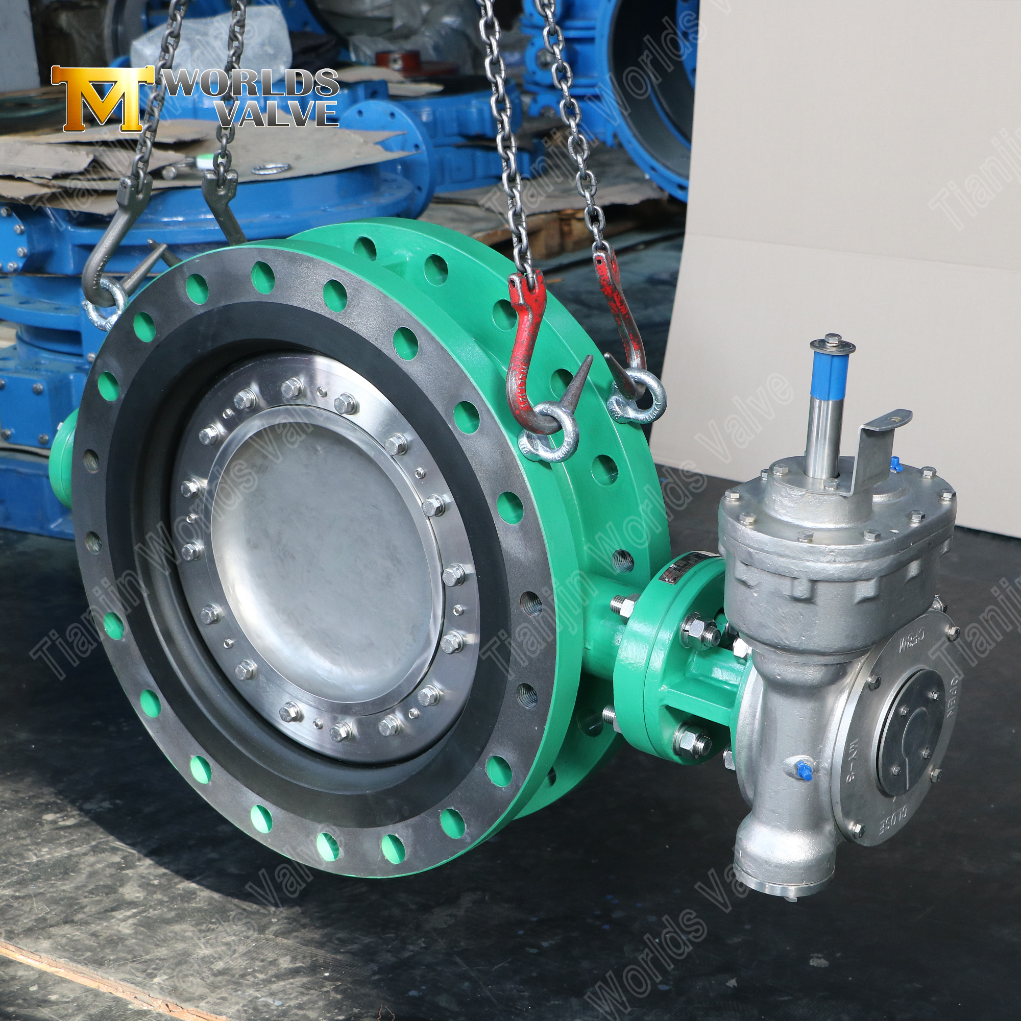 Double Offset Dual Phase Steel Butterfly Valve with Ebonite Seat | OEM ...